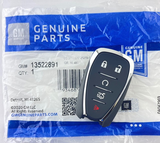 OEM 2021 2022 CHEVROLET CAMARO REMOTE START SMART KEY FOB 13522891 ...