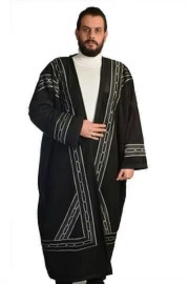 Men’s Arabic Farwa Bisht Winter Warm Cloak Long Fur Coat Robe | eBay
