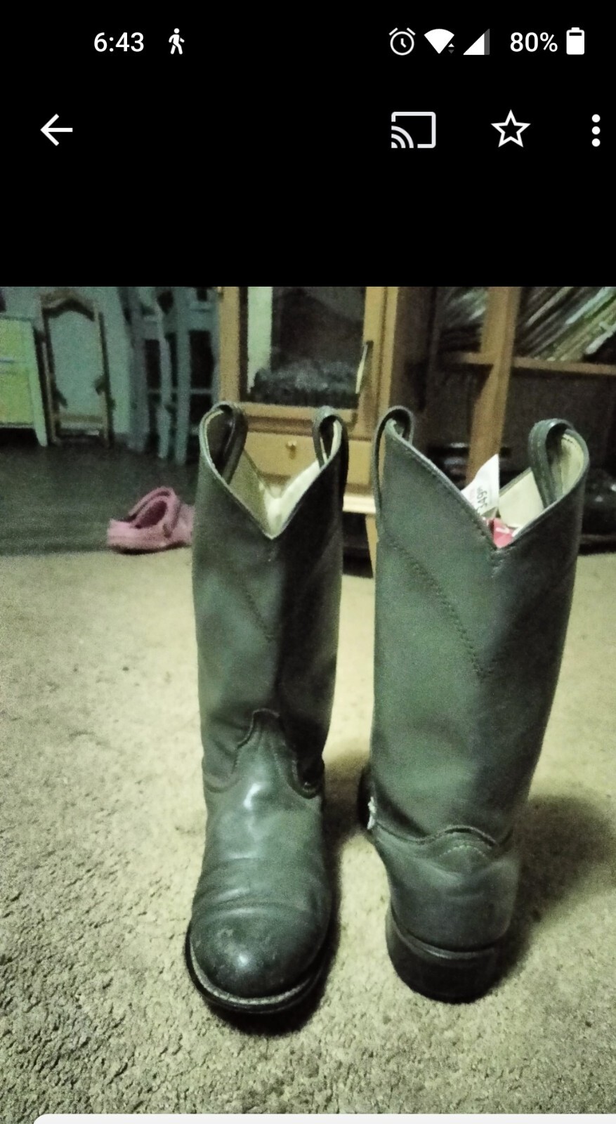 Laredo Leather Vamp And It's Other Materials Man Made… - Gem