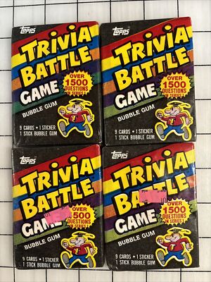 1984 Topps - TRIVIA BATTLE GAME - Unopened Wax Pack | eBay