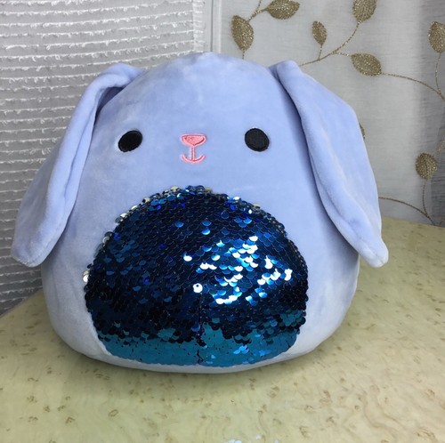 Squishmallow Buttons The Blue Rabbit Bunny Plush 8” Kellytoy Cuddle Toy ...