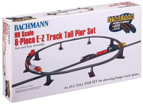 Trains 8 PC. E-Z TRACK TALL PIER SET - HO Scale 22899444727| eBay