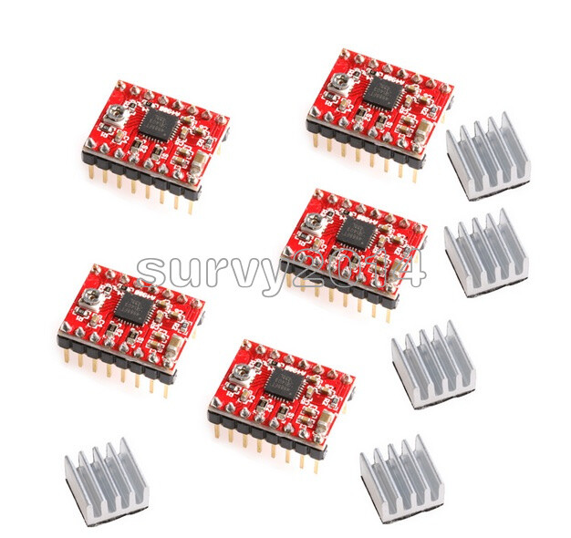 2PCS A4988 Driver Module StepStick Stepper Motor Driver For Reprap 3D ...