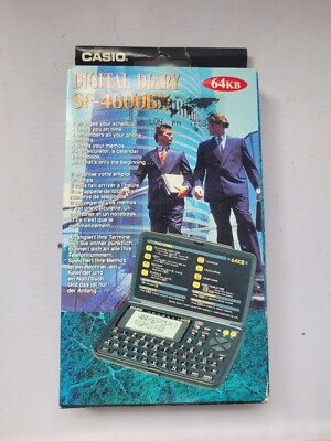 Vintage Retro Casio Digital Diary SF-4600BX 64KB NEW in BOX 80s 90s | eBay