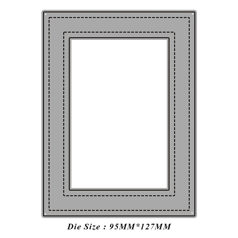 Rectangle Frame Metal Cutting Dies Scrapbooking Mould Craft Embossing ...