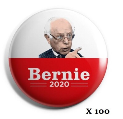 Bernie 2020 For President Campaign Pins - Wholesale Lot of 100 Buttons ...