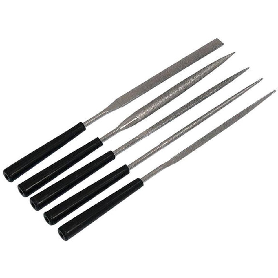 Neilsen 5pc Diamond Needle File Precision Micro Files Craft Work ...