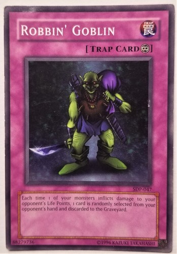 Carte Yu-Gi-Oh! - Robbin' Goblin - SDP-047 Anglais © | eBay