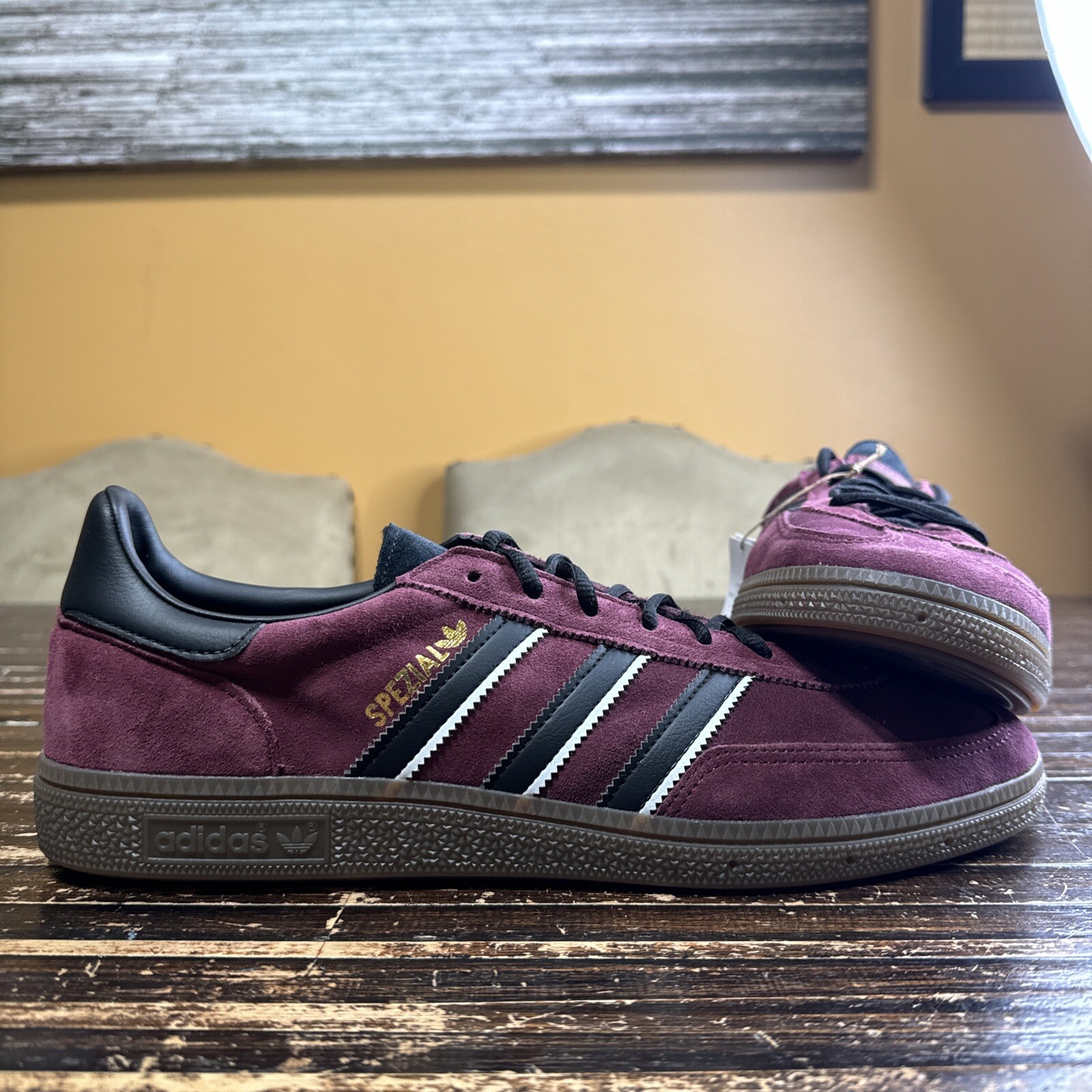 RARE Adidas Handball Spezial Low Mens Shoes Red Black White IG6184 ...