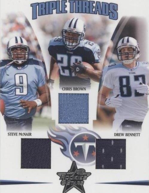 2005 Leaf Rookies & Stars - Triple Threads Steve McNair, Chris Brown ...