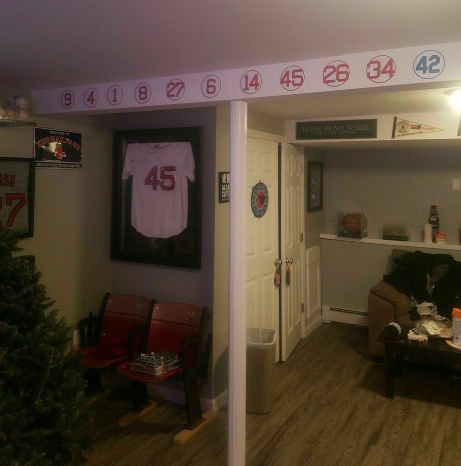 BOSTON RED SOX FENWAY PARK RETIRED NUMBERS PHOTO POSTER TICKET JERSEY ...