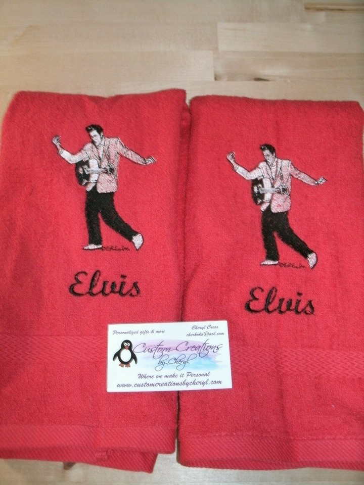 Elvis dancing Personalized Dish Kitchen Hand Towels ANY COLOR | eBay