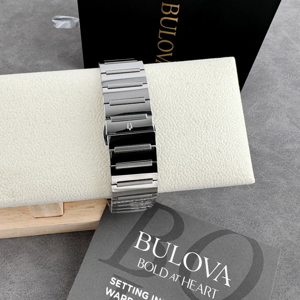 Bulova Men's Gemini Stainless Steel blue Dial 40mm Watch 96A258 | eBay