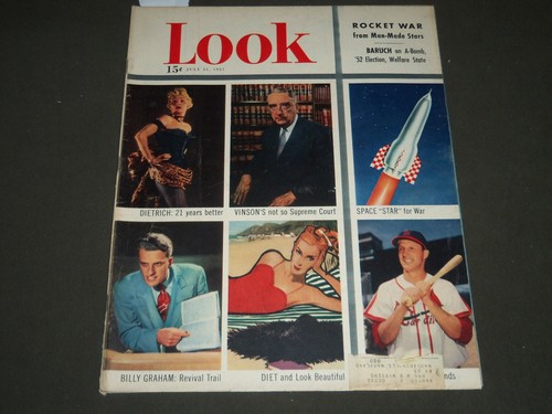1951 JULY 31 LOOK MAGAZINE - STAN MUSIAL COVER - NICE PHOTOS - ST 4817