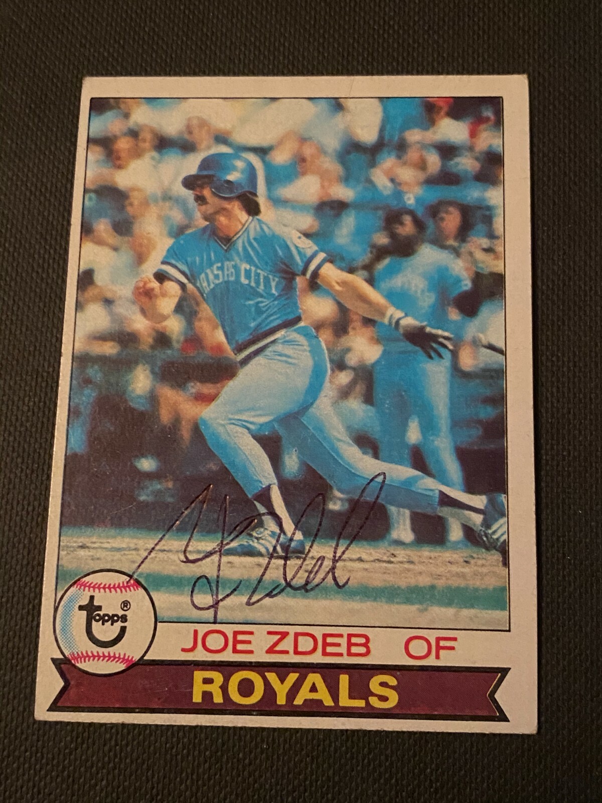 Joe Zdeb Signed 1979 Topps Card Auto KC Kansas City Royals Autograph ...