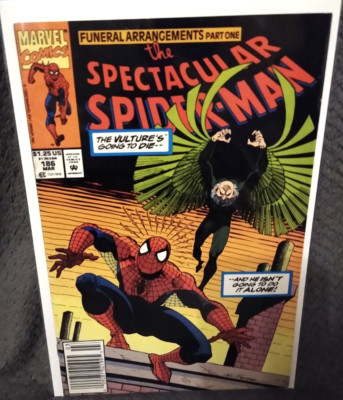 SPECTACULAR SPIDER-MAN #183 VF 1992 Marvel - vs Vulture - Newsstand | eBay