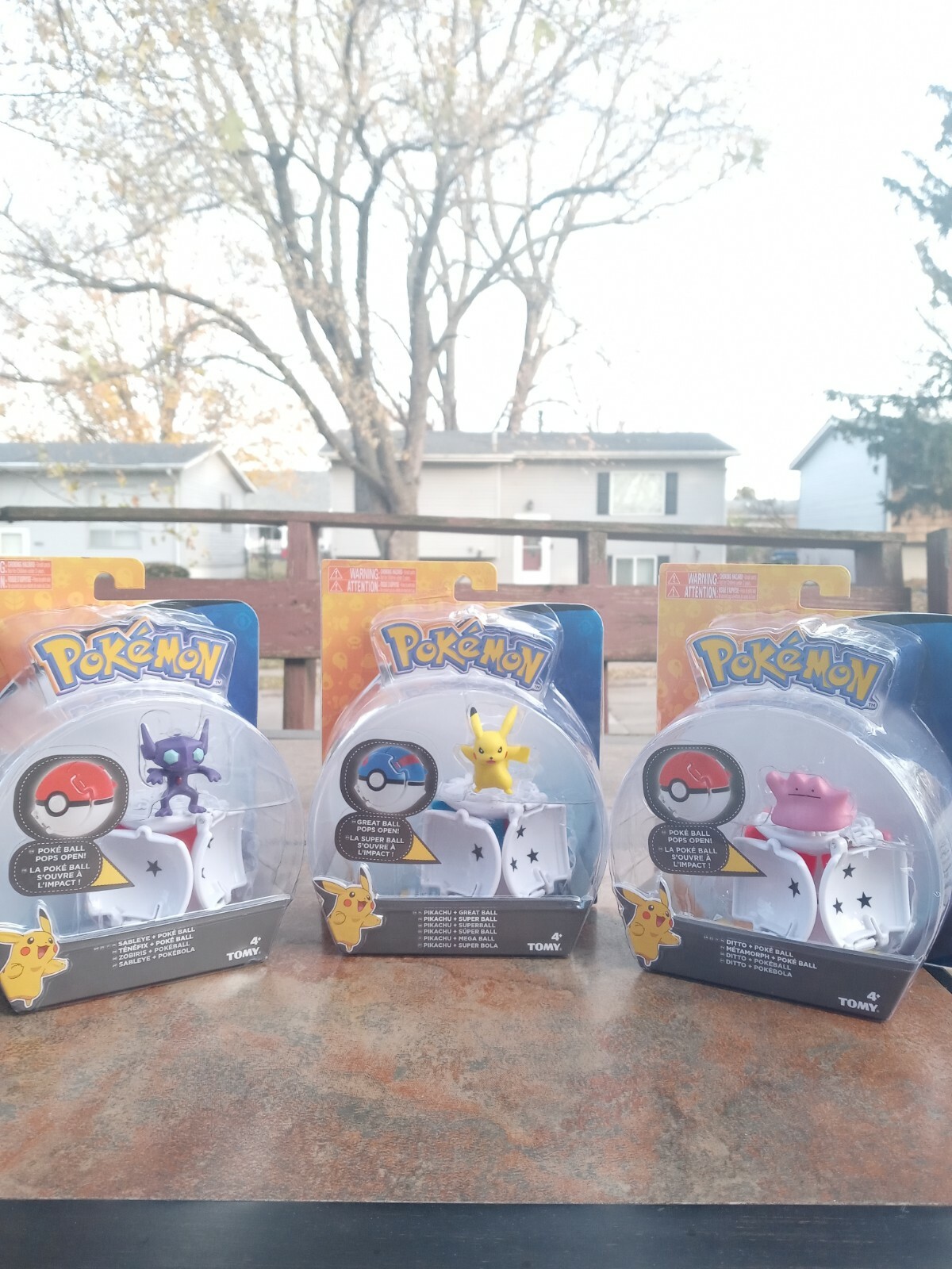 Tomy Pokemon Cubone + Poke Ball- PIKACHU ~ DITTO & SABLEYE . Set Of 3 ...