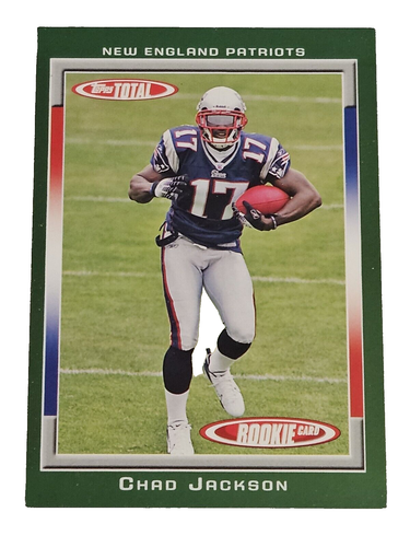 2006 Topps Total CHAD JACKSON #488 RC Rookie Football Card NEW ENGLAND ...