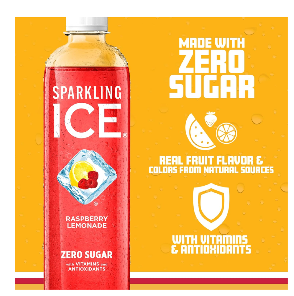 Sparkling Ice Raspberry Lemonade Sparkling Water Zero Sugar Flavored ...