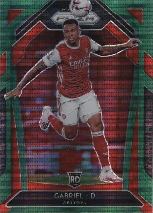 2020-21 Panini Prizm Premier League - Gabriel #35 Green Pulsar Prizm ...