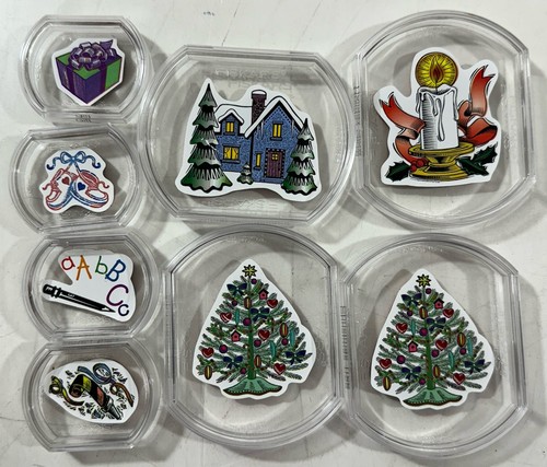 Lot Of 8 Fiskars Clear Stackable Rubber Stamps Christmas, Baby, Gift | eBay