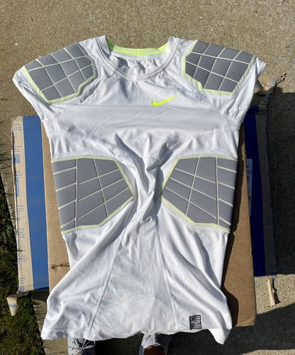 Men's NIKE PRO COMBAT Dri-Fit COMPRESSION SHIRT Size L Black 269603 K22 ...