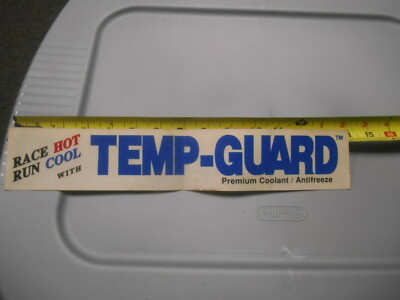 NOS Coolant/Antifreeze Temp-Guard Label Logo Sticker Decal Qty 1 #9898 ...