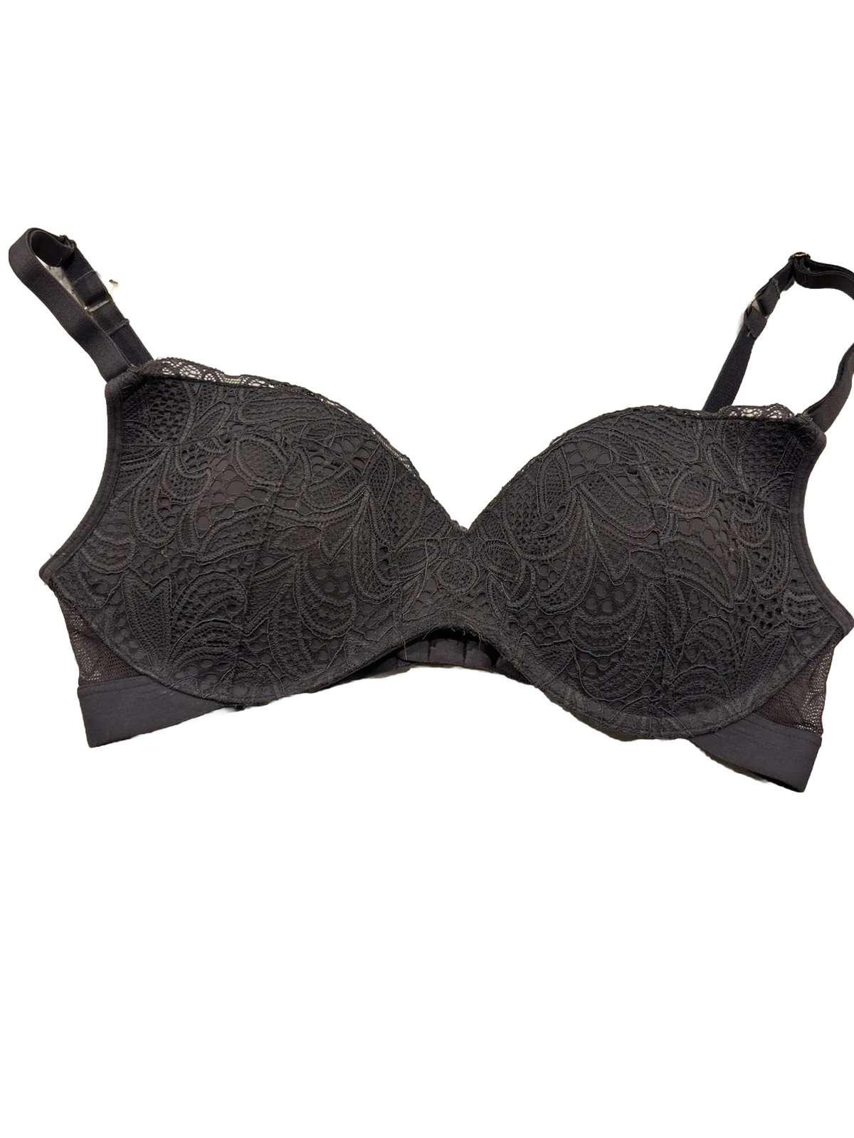 Lively 34c Bra Gray Lace Wireless Back Closure - Gem