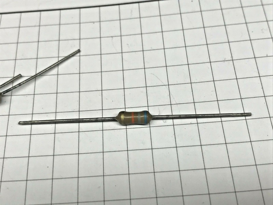 10X VINTAGE RESISTORS ~ 68K 68,000 OHMS 1/2-Watt ~ ROHM Brand ~ NOS ...