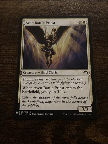 Aven Battle Priest Magic Origins 6/272 MTG Magic The Gathering D3580 ...