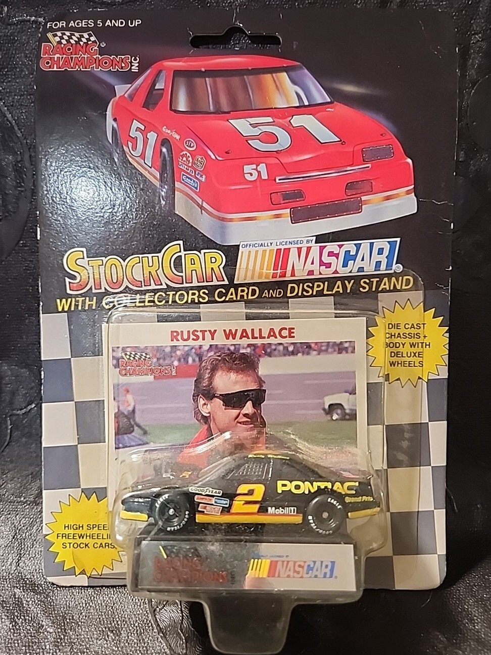 Rusty Wallace Racing Champions 1991 Nascar 1:64 Diecast Car #2 Pontiac ...