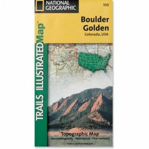 Boulder Golden Colorado National Geographic Trails Illustrated Topo Map ...