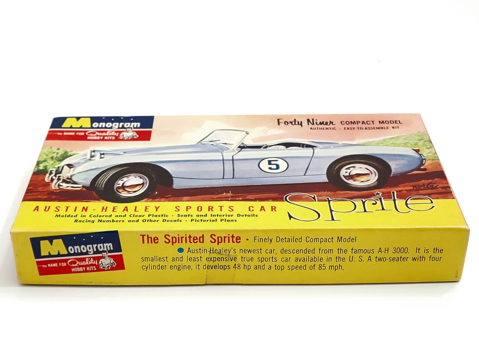 Vintage Monogram Austin Healey Sprite Forty Niner Model Car Kit 1/32 ...