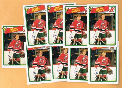 1988-89 Sean Burke Rookie Lot of 9 Cards New Jersey Devils RC Topps OPC ...