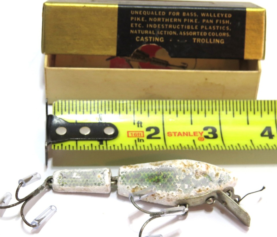 L&S Bait Bass Master 1523 Jointed Vintage Fishing Lure, Original Box ...