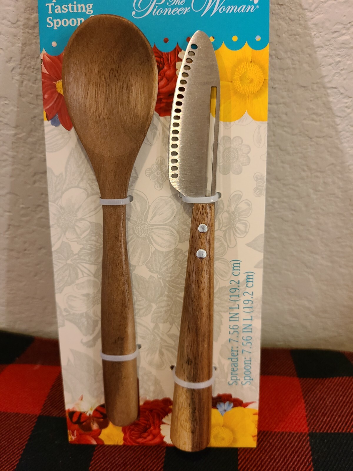 NEW! PIONEER WOMAN BUTTER KNIFE SPREADER & TASTING SPOON~WOOD | eBay