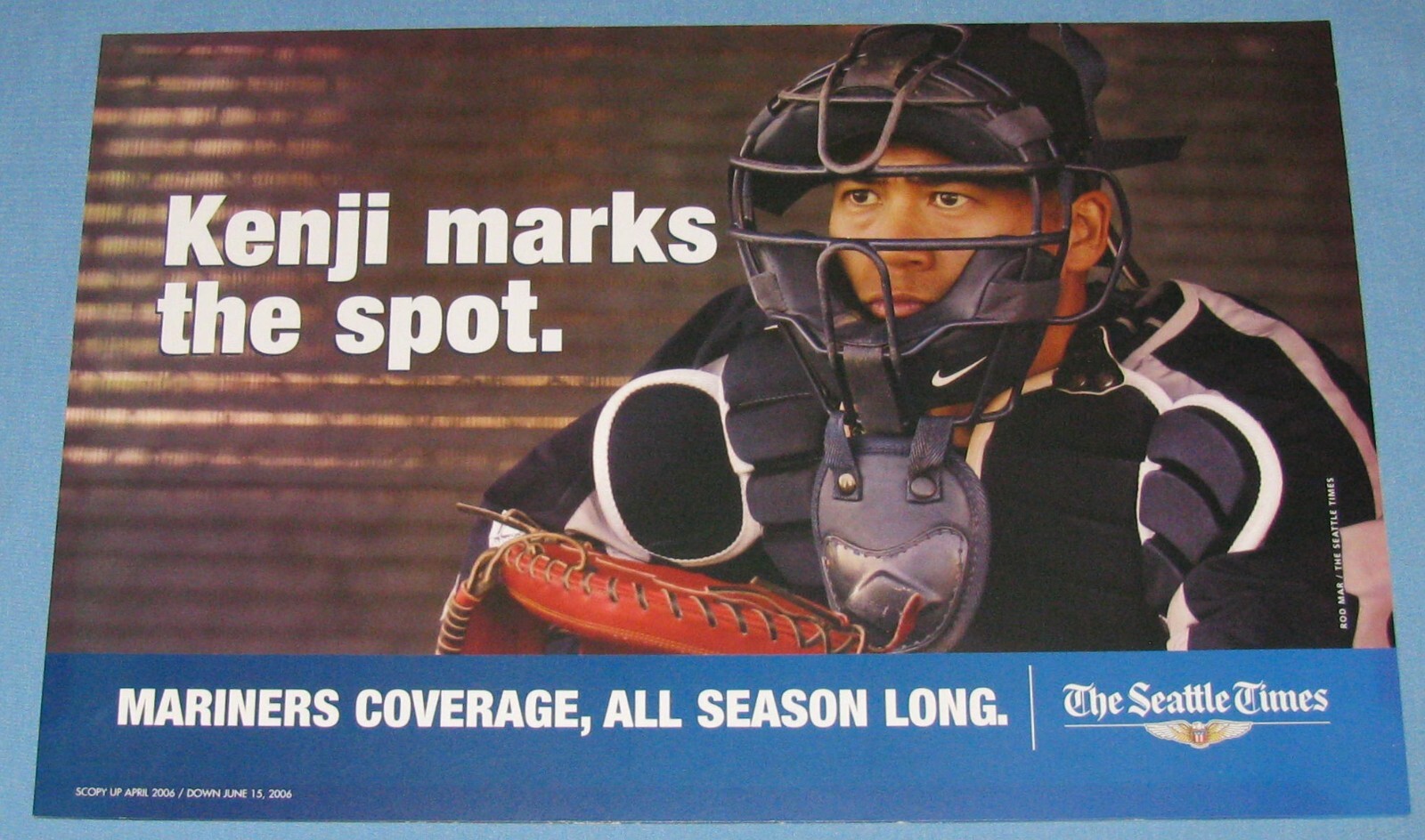 Seattle Mariners Poster ~ Kenji marks the spot ~ 11" x 17" | eBay