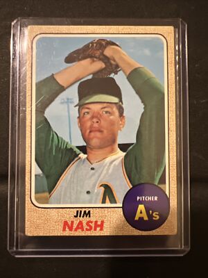 1968 Topps Baseball Card #324 Jim Nash - Low To Mid Grade - G/VG! | eBay