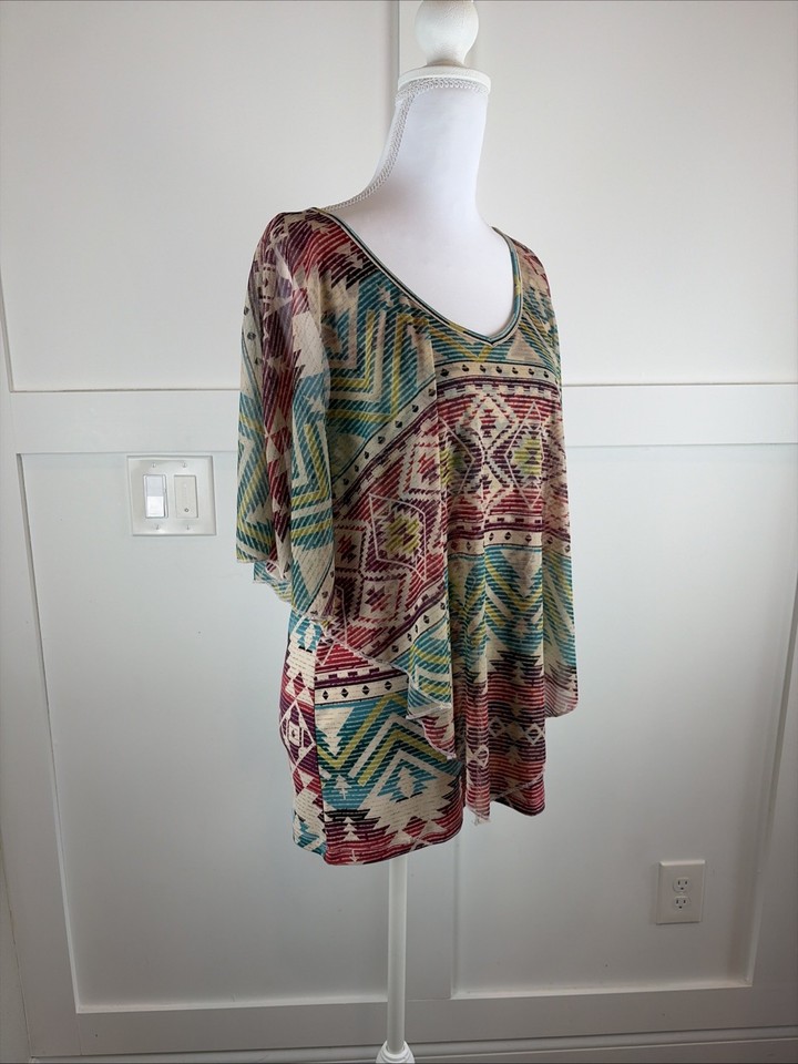 Susan Lawrence, Flowy Top, Southwestern Pattern, Women’s Size Small | eBay