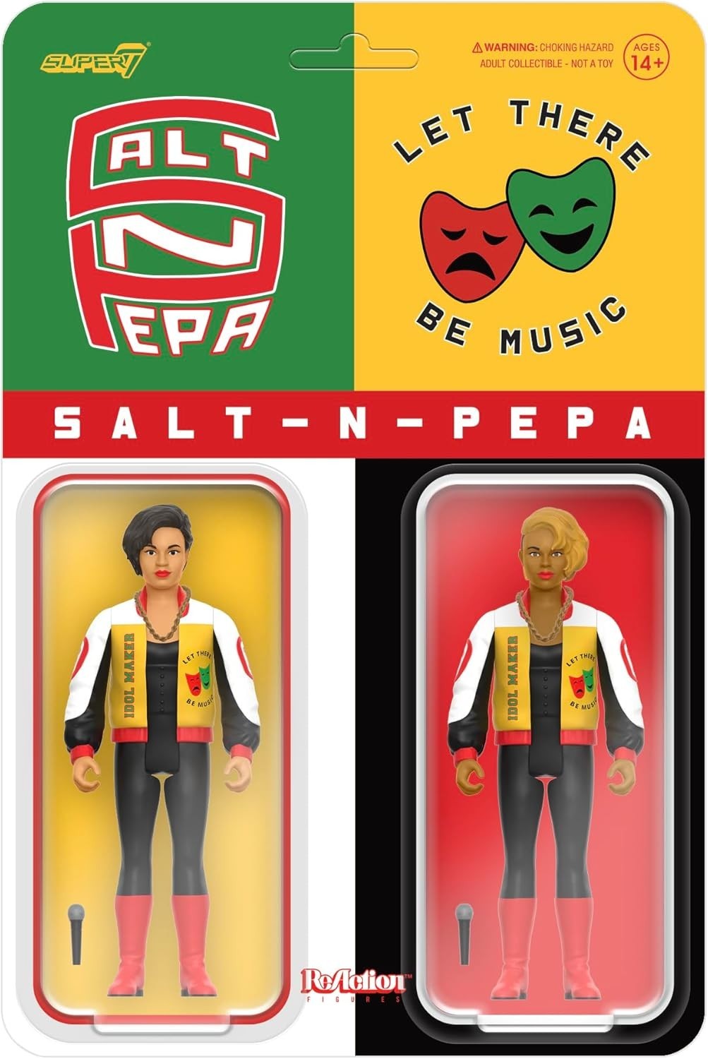 Salt-N-Pepa 2 Pack 3.75 Inch Action Figures with Accessories By Super 7 ...