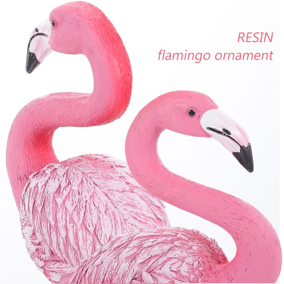 Flamingo Figure Resin Bird Animal Sculpture Living Room Decoration ...