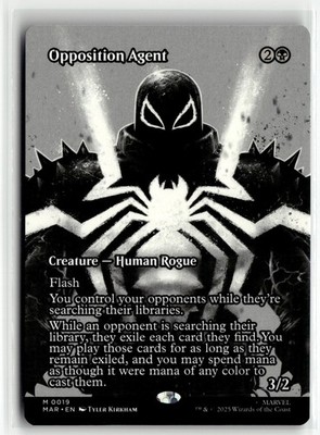Opposition Agent 0019 Borderless Spider Man MTG Magic The Gathering ...