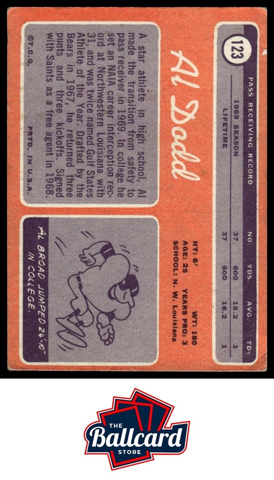 1970 Topps #123 Al Dodd | eBay