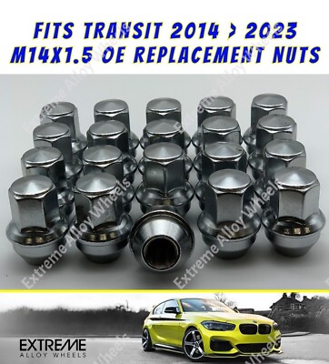 Alloy Wheel Nuts Fits FORD TRANSIT Custom Sport 2014 - 2024 21mm Hex ...