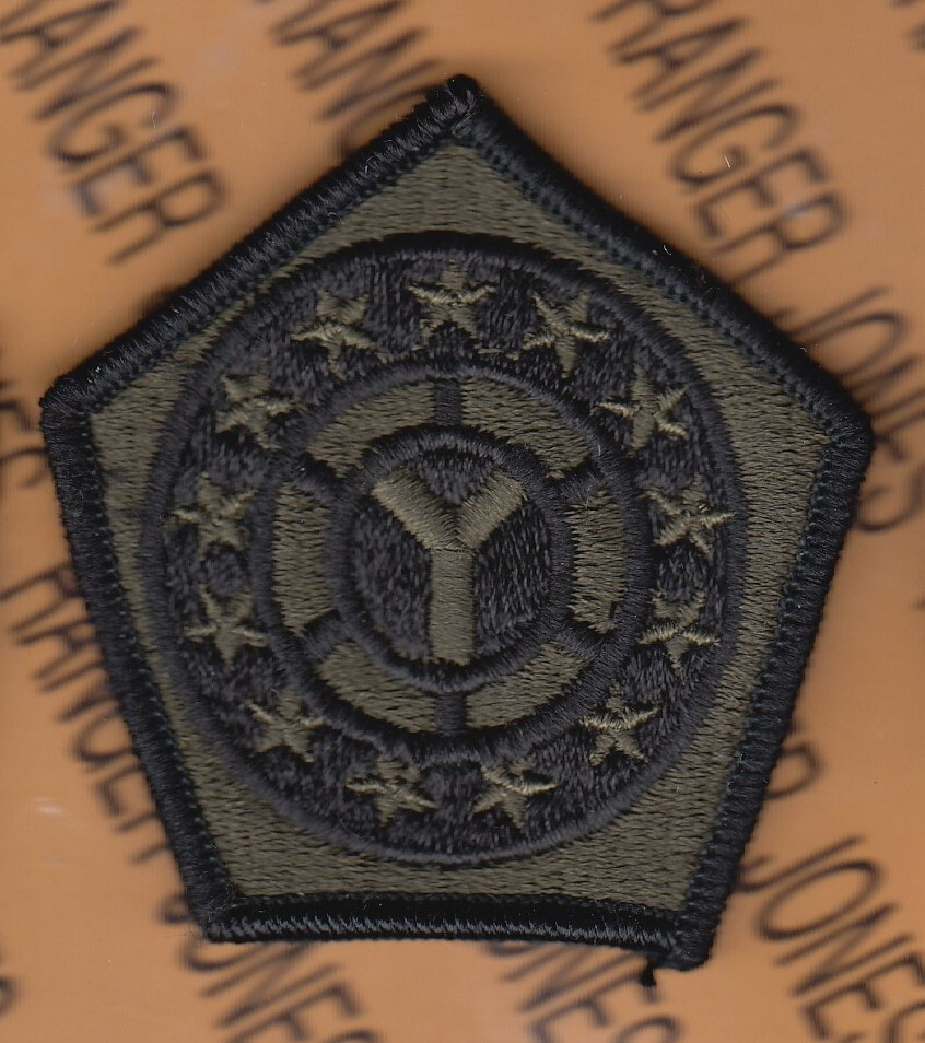 US Army 108th Sustainment Brigade ~2.75" BDU OD Green Black uniform ...