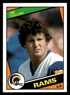 Jim Collins 1984 Topps Rookie Card #278 Los Angeles Rams | eBay