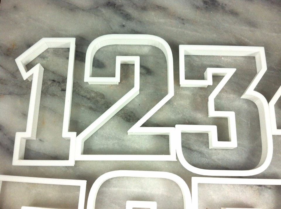 Number Set Cookie Cutter Entire Set CHOOSE YOUR OWN SIZE! City Font | eBay