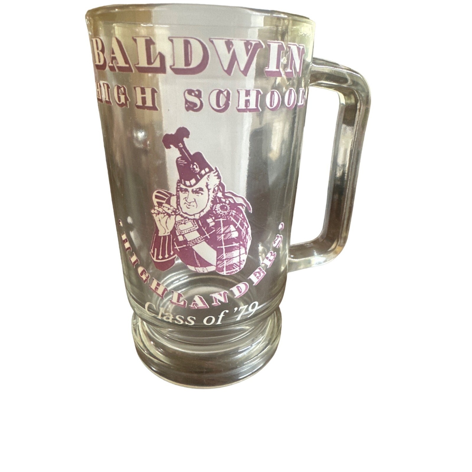 Baldwin High School Pittsburgh PA Class of 1979 Highlanders Glass Mug ...