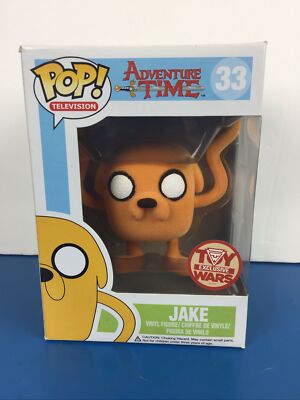 Flocked Adventure Time Jake #33 Toy Wars Exclusive Funko Pop | eBay