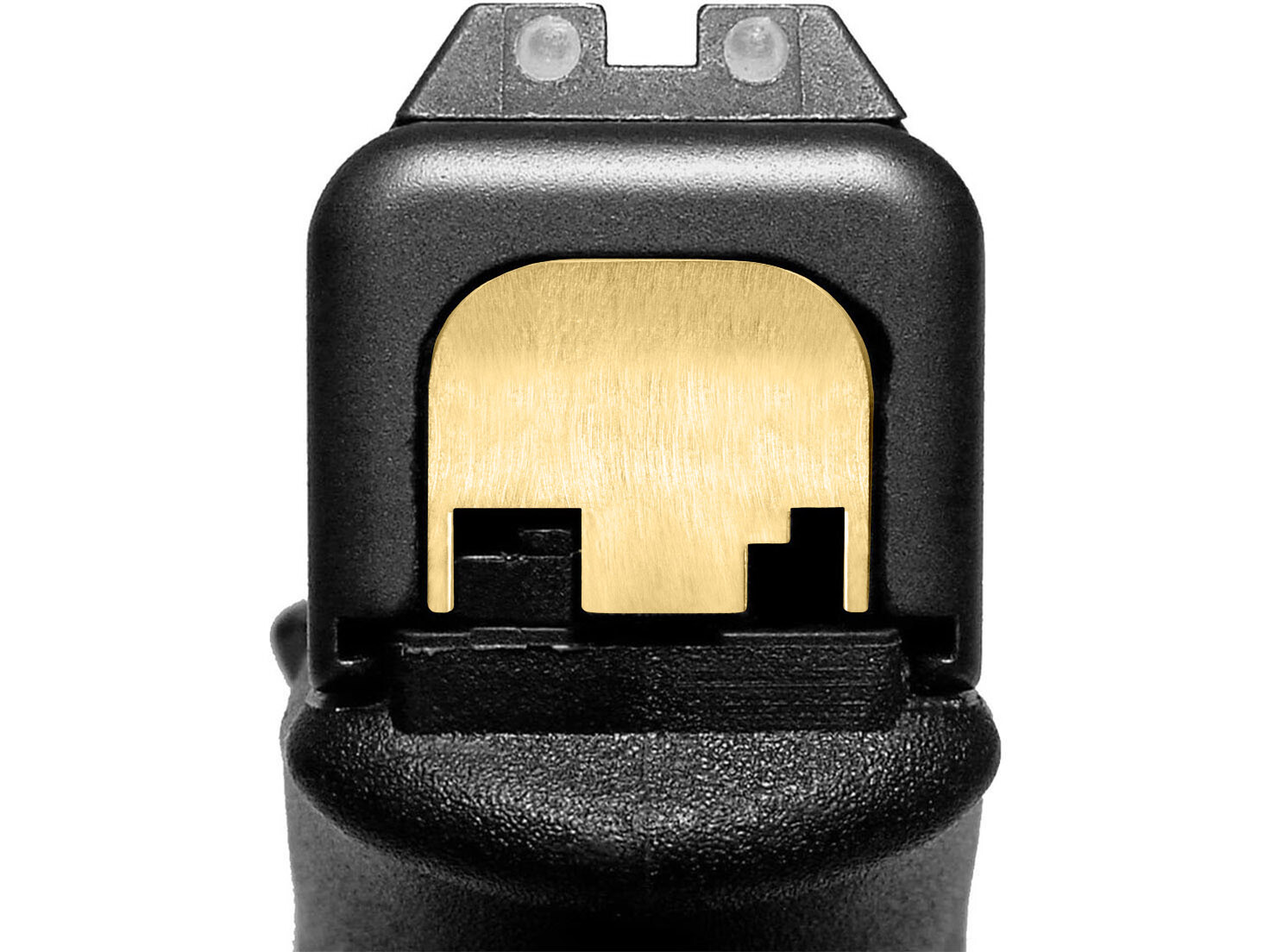 for Glock 17 19 Gen 1-4 Rear Slide Cover Plate Brass - Engraved Popular ...